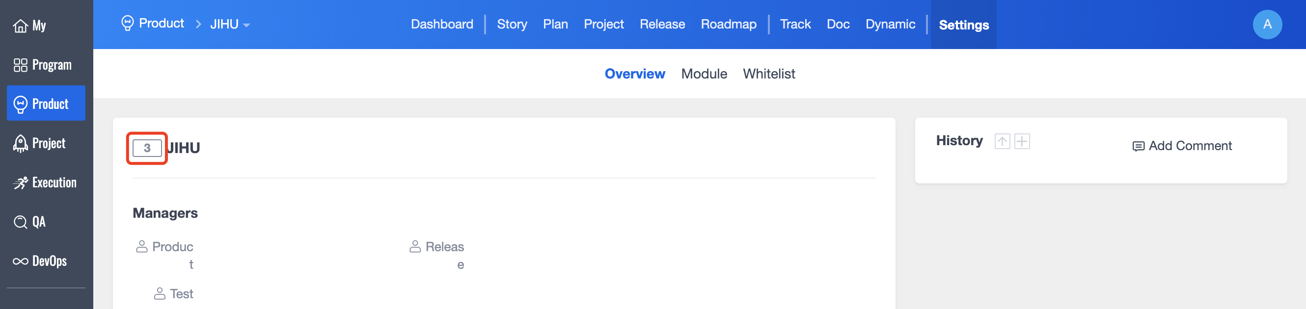 Zentao · Integrations · Project · User · Help · GitLab